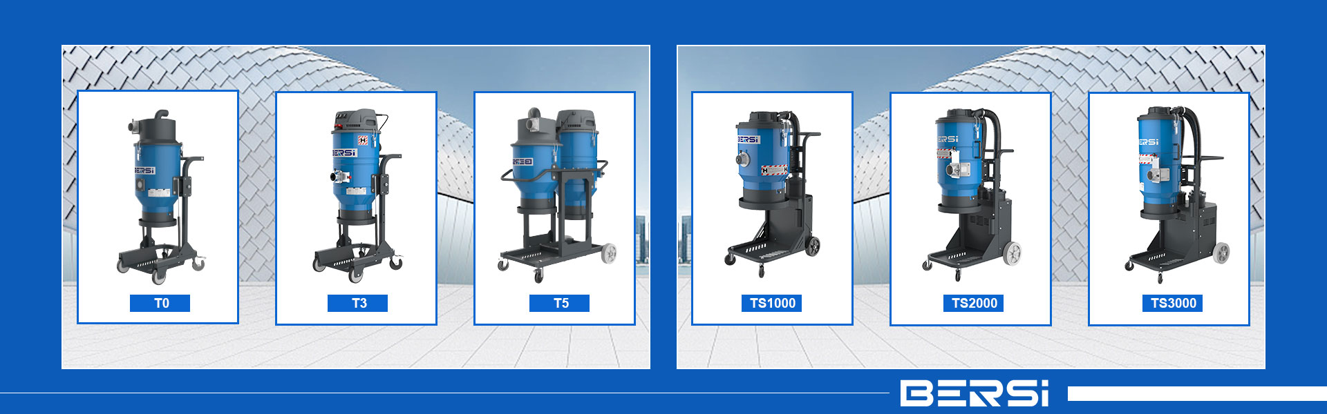 Bersi industrial vacuums and dust extractors